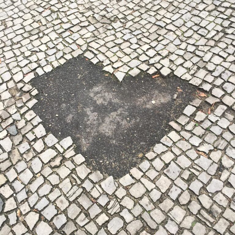 Heart Shaped Paving Gap on Valentine's Day - nuBerlin