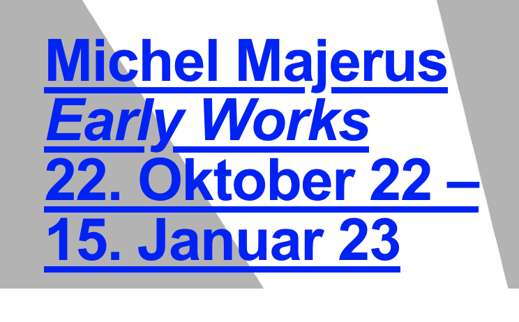 Michel Majerus – Early Works - nuBerlin