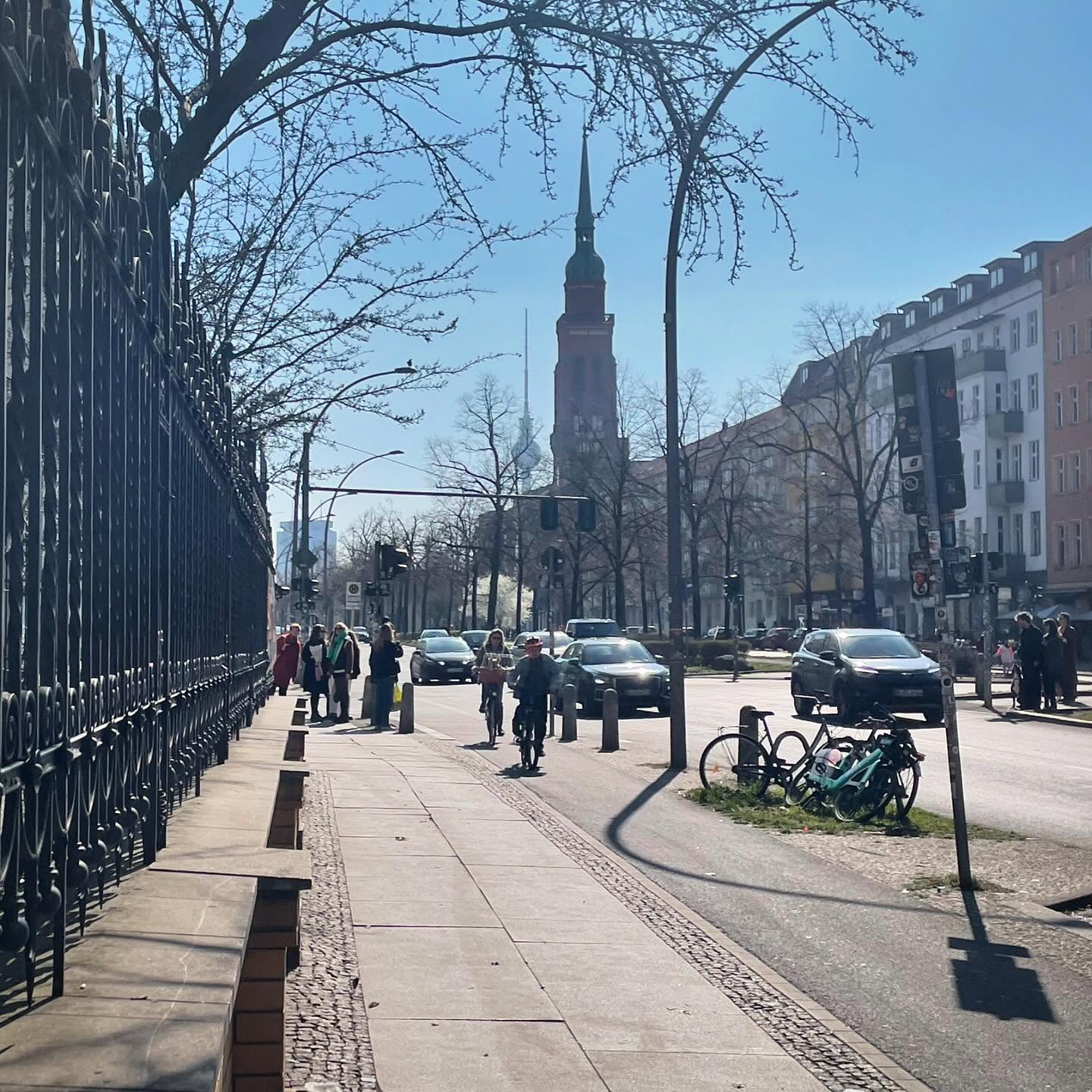 Schönhauser Allee in March, TV Tower in the far - nuBerlin